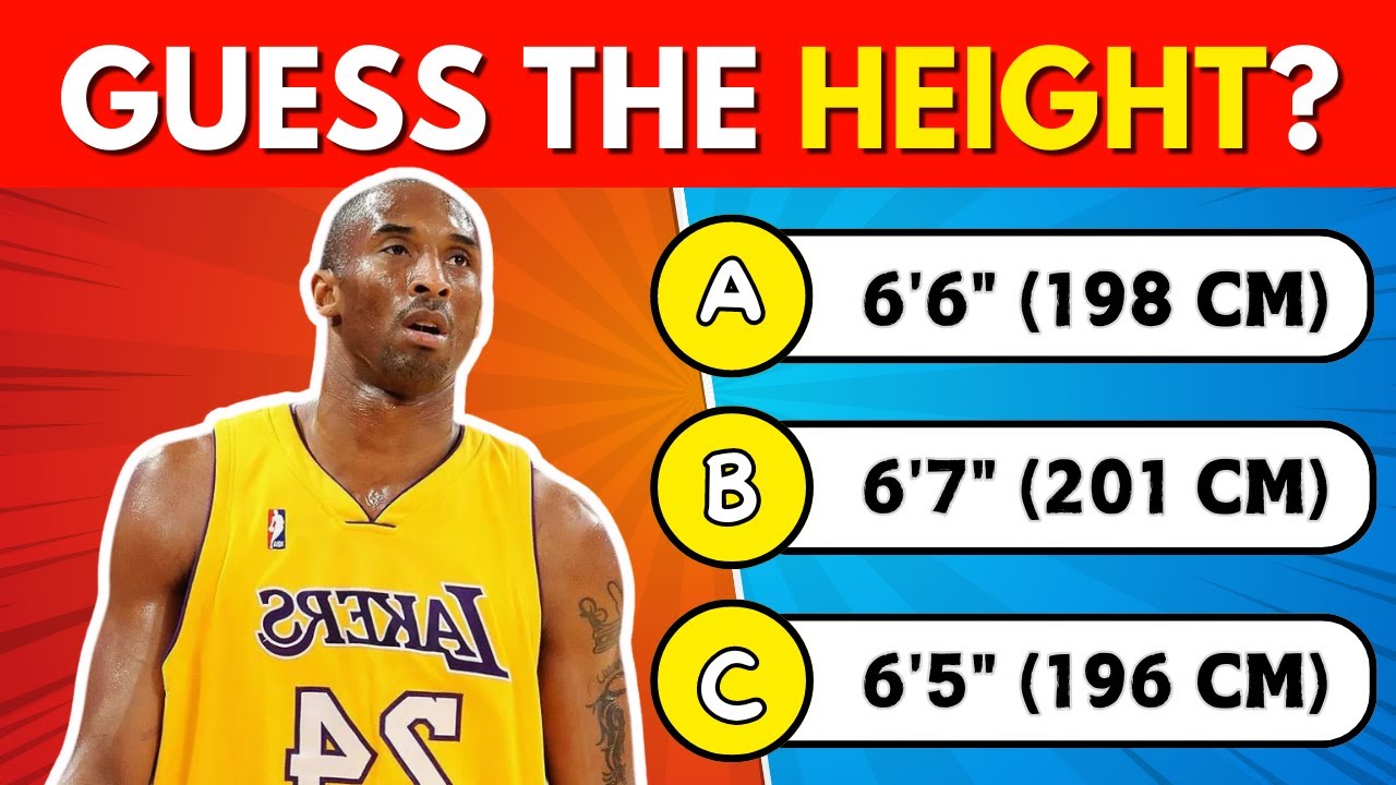 Guess the NBA Players Height | NBA Quiz - YouTube