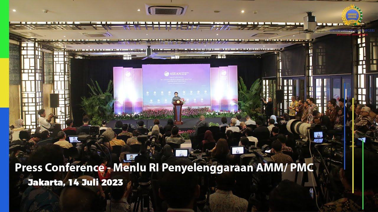 Press Conference Menlu RI AMM PMC, 14 Juli 2023 - YouTube