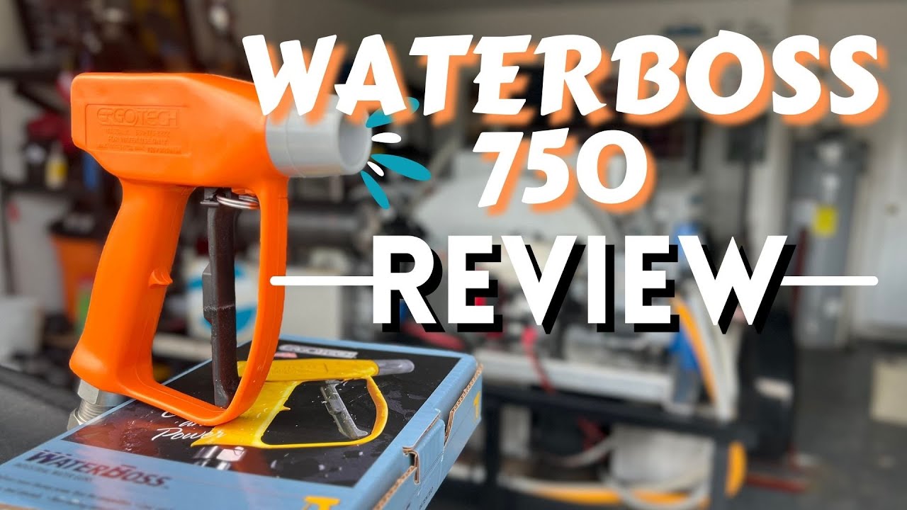 WaterBoss 750 spray gun *REVIEW* - YouTube