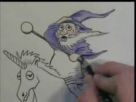 re: A Wizard Riding A Unicorn..(DRAWING) - YouTube
