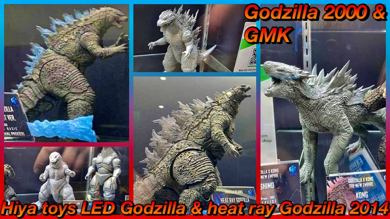 HIYA Toys heat ray Godzilla 2014 & LED Godzilla 2019 - first ever ...