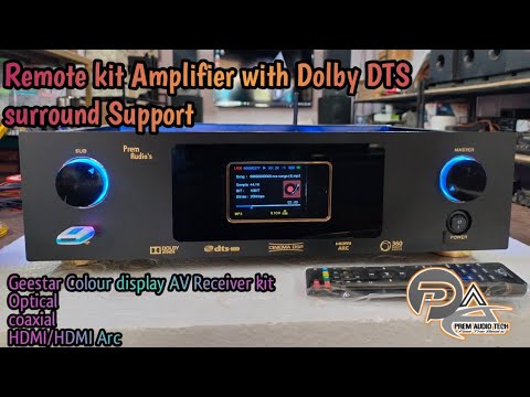 AV receiver Remote kit Amplifier with Dolby DTS surround Support/HDMI ...