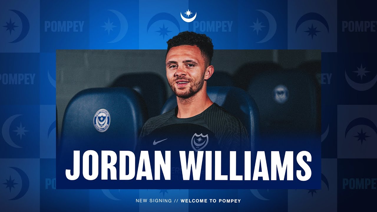 "The Club Matches My Career Path" 🔵 | Jordan Williams' First Pompey ...