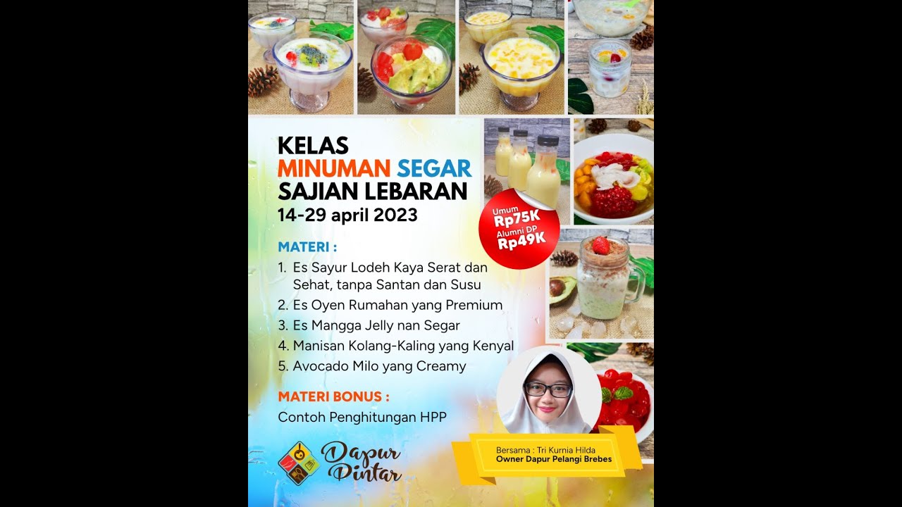 Sharing Kelas Minuman Segar - YouTube
