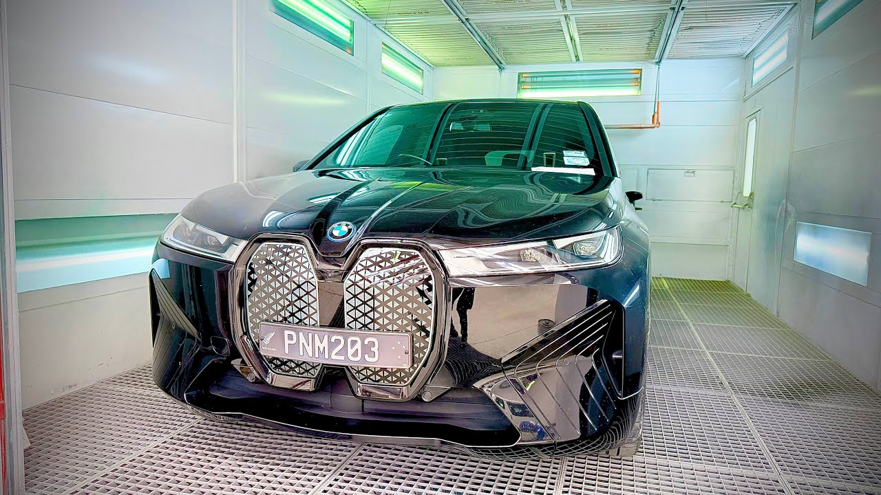 How to paint BMW iX water based by SATA MAN - YouTube