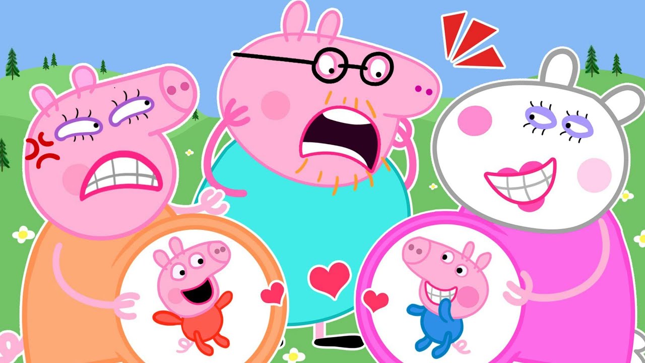 Mummy Pig & Mummy Danny are cute pregnant??? Danny Dog Funny animation ...