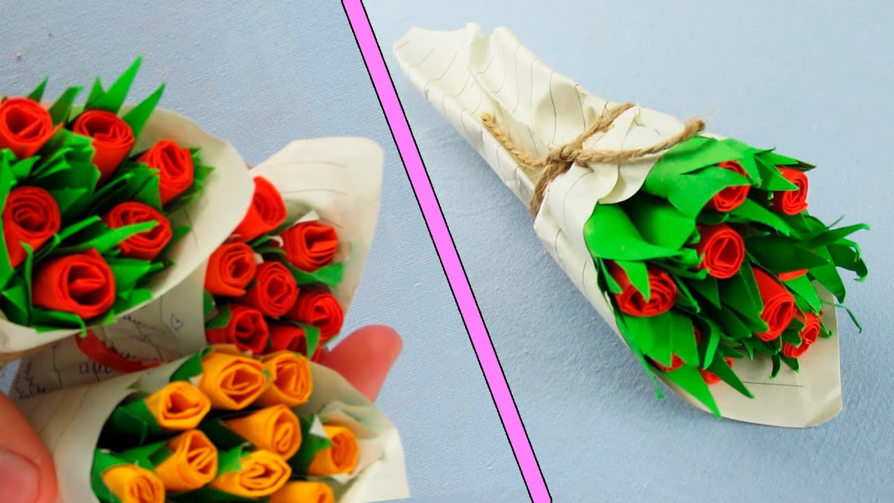 Bouquet of paper flowers for mom | origami flowers | flores de origami ...