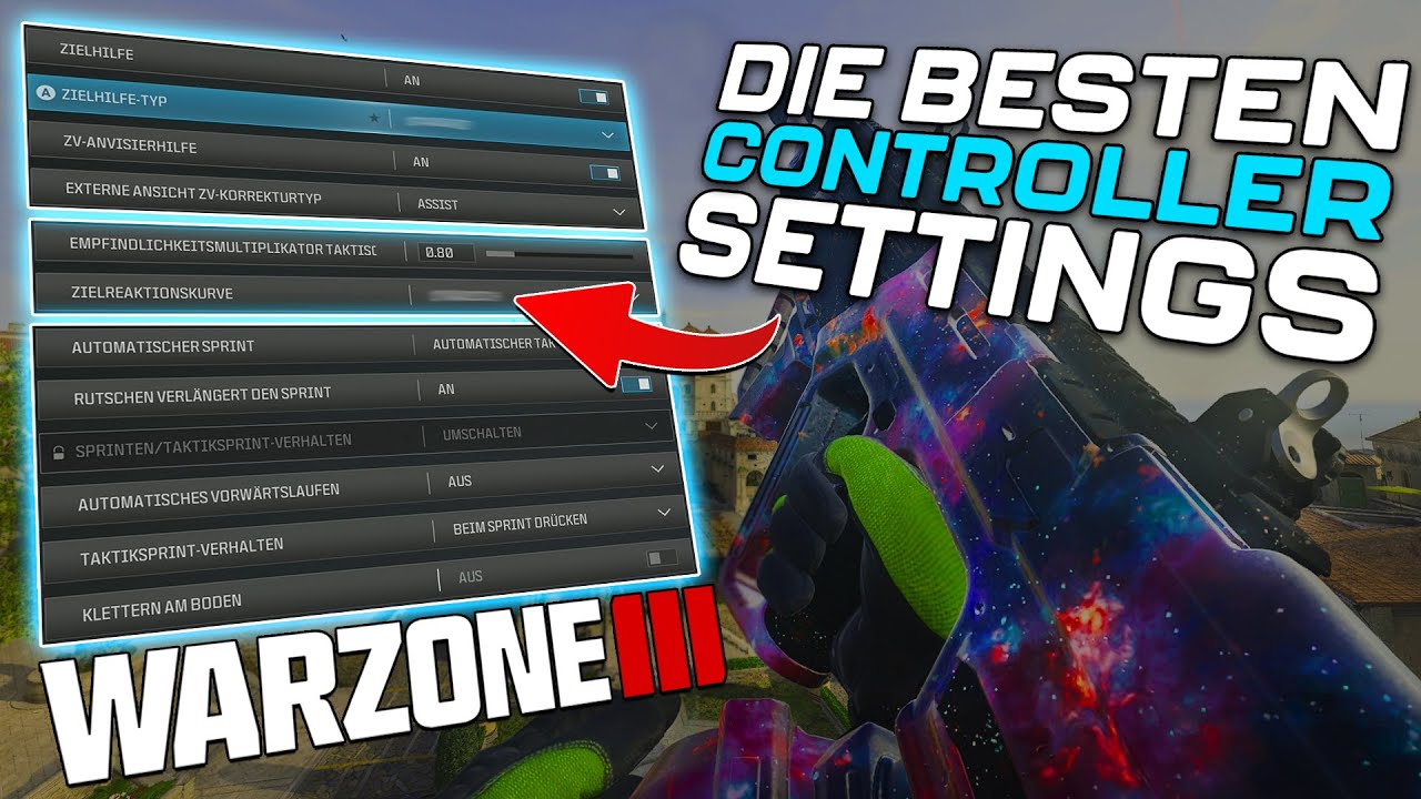 Die BESTEN SETTINGS für CONTROLLER in WARZONE! | [FOV, Aimassist ...
