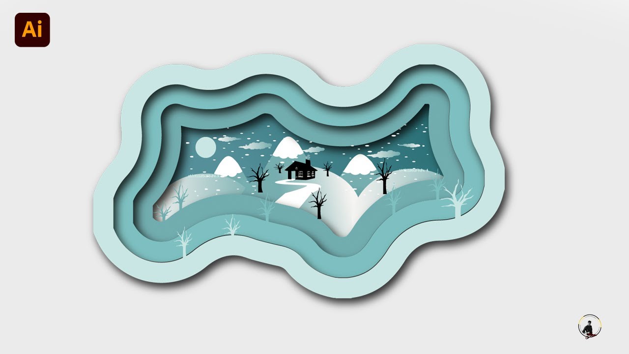 Paper Cut Out Design In Adobe Illustrator 2024 | Tutorial - YouTube
