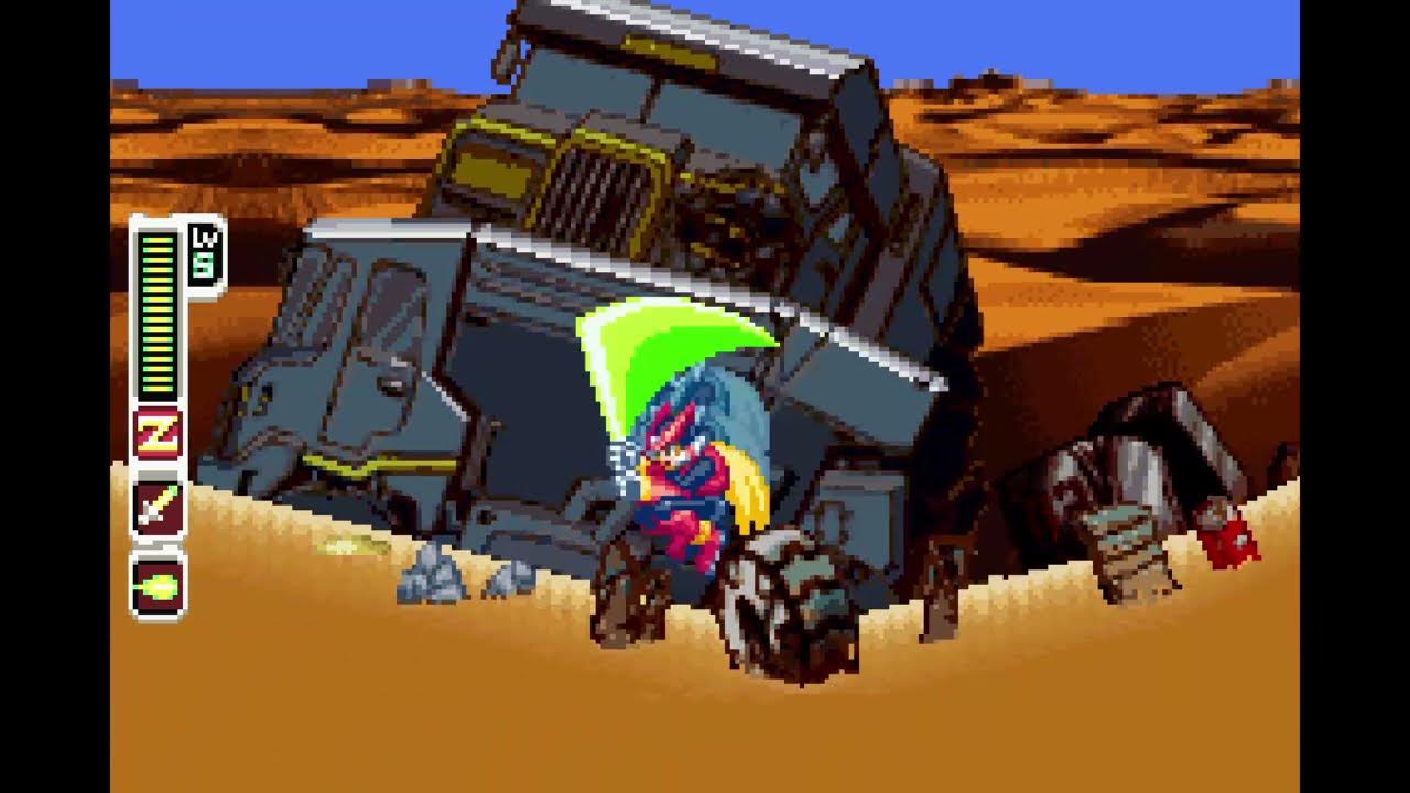 Mega Man Zero-100% Walkthrough [No damage]-All Cyber elves-Find hidden base-Blizzack Staggroff ...