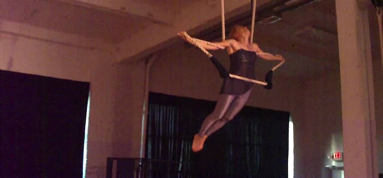 Amy Russell trapeze practice 3 - YouTube