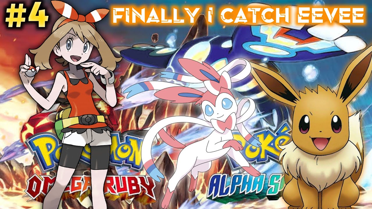 Finally I catch Eevee in Pokemon Omega Ruby episode 4 in Hindi - YouTube