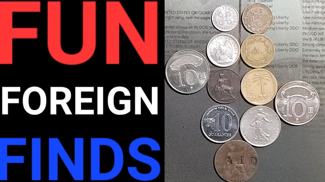 ️ HUNTING 5LBs OF FOREIGN COINS FOR VARIETIES ️ #dwcnc #money #foreign ...