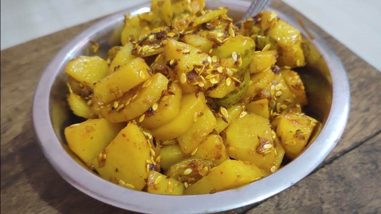 how to make aalu kachariya sabzi at home - YouTube