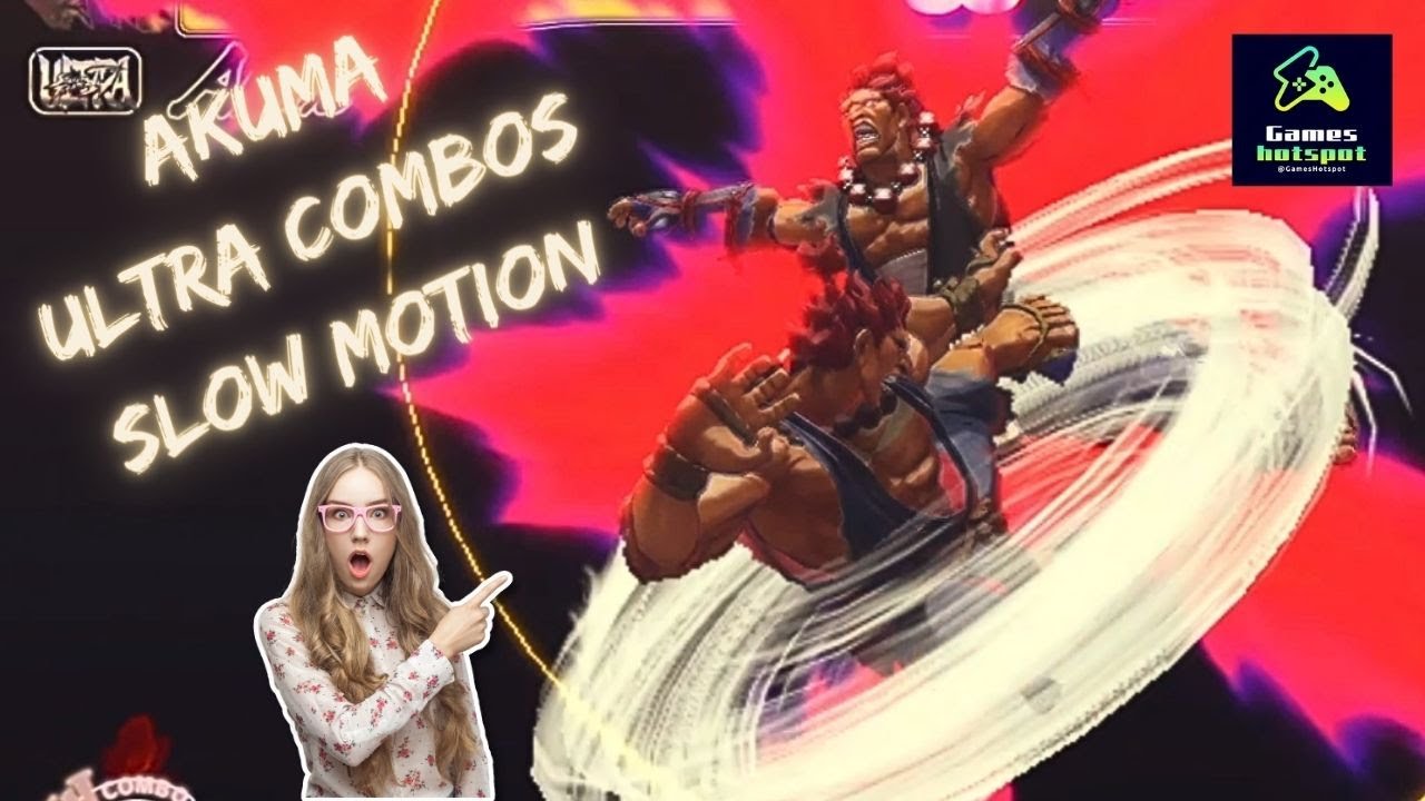 Combo Moves AKUMA Slow Motion | Street Fighter 4 Slow Motion Ultra ...