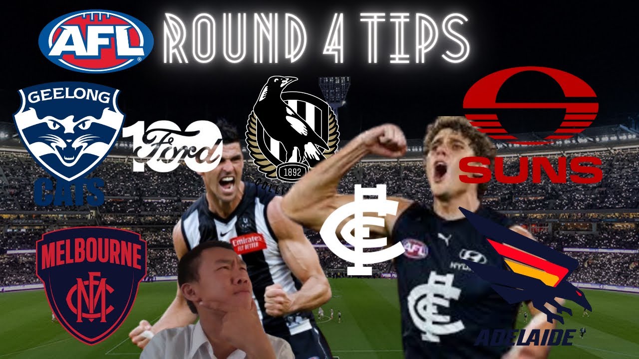 AFL ROUND 4 TIPS!! - YouTube