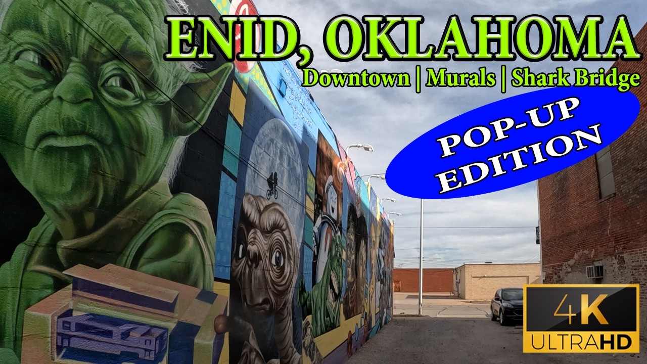 [4K Pop-Up Tour] Vance AFB's home: Enid, Oklahoma | Historic Downtown ...