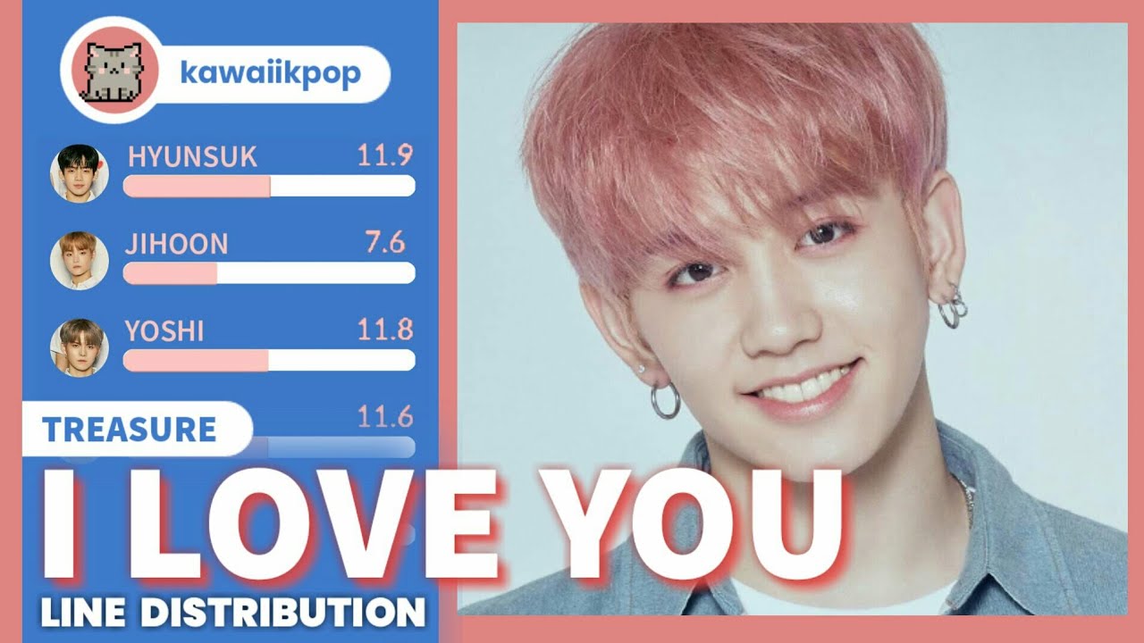 TREASURE - I Love You (사랑해) (Line Distribution) - YouTube