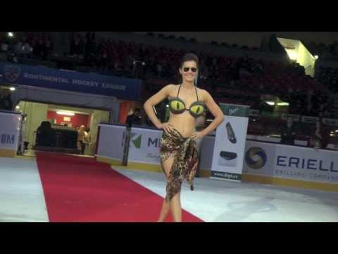 Módní přehlídka MARKO.IN - HC LEV Praha : Medvescak Zagreb