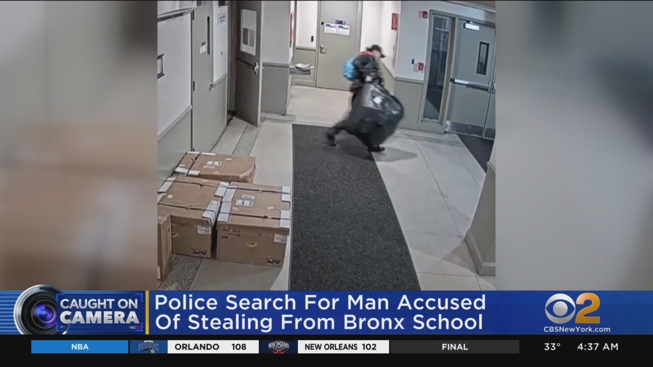 Man accused of stealing from Bronx school - YouTube
