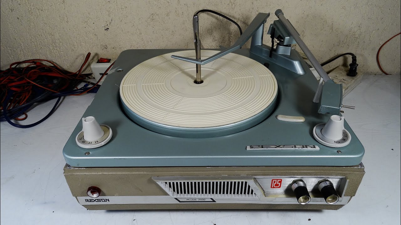 TOCADISCOS TURNTABLE VALVULAR REXSON 3100 ARGENTINA 1969 RESTAURACION ...