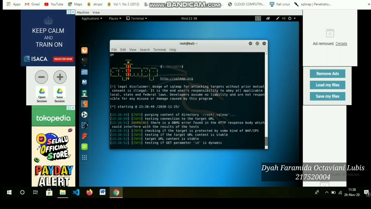 Cara Menggunakan Sqlmap pada Kali Linux - YouTube
