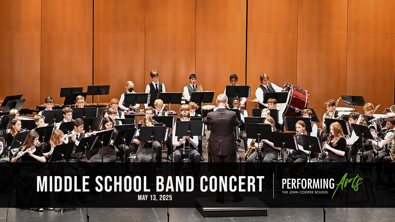 Middle School Spring Band Concert 2025 | The John Cooper School - YouTube