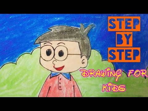 How to draw cute boy |easy drawings |kids art |cute little boy |scenery ...