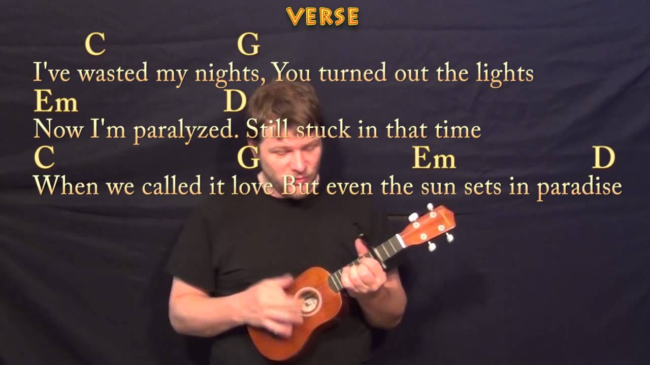 Payphone (Maroon 5) Ukulele Cover Lesson with Chords and Lyrics - Capo ...