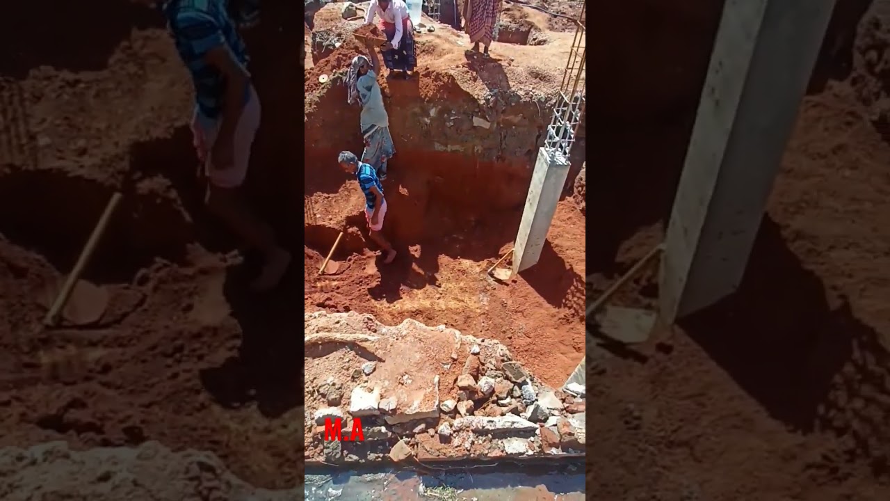 septic tank pit work - YouTube