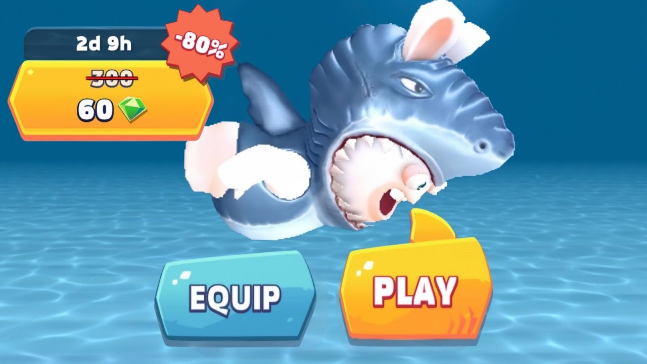 RABBID SHARK UNLOCKED AND RABBID SHARK GAMEPLAY NEW 2025 - Hungry Shark ...