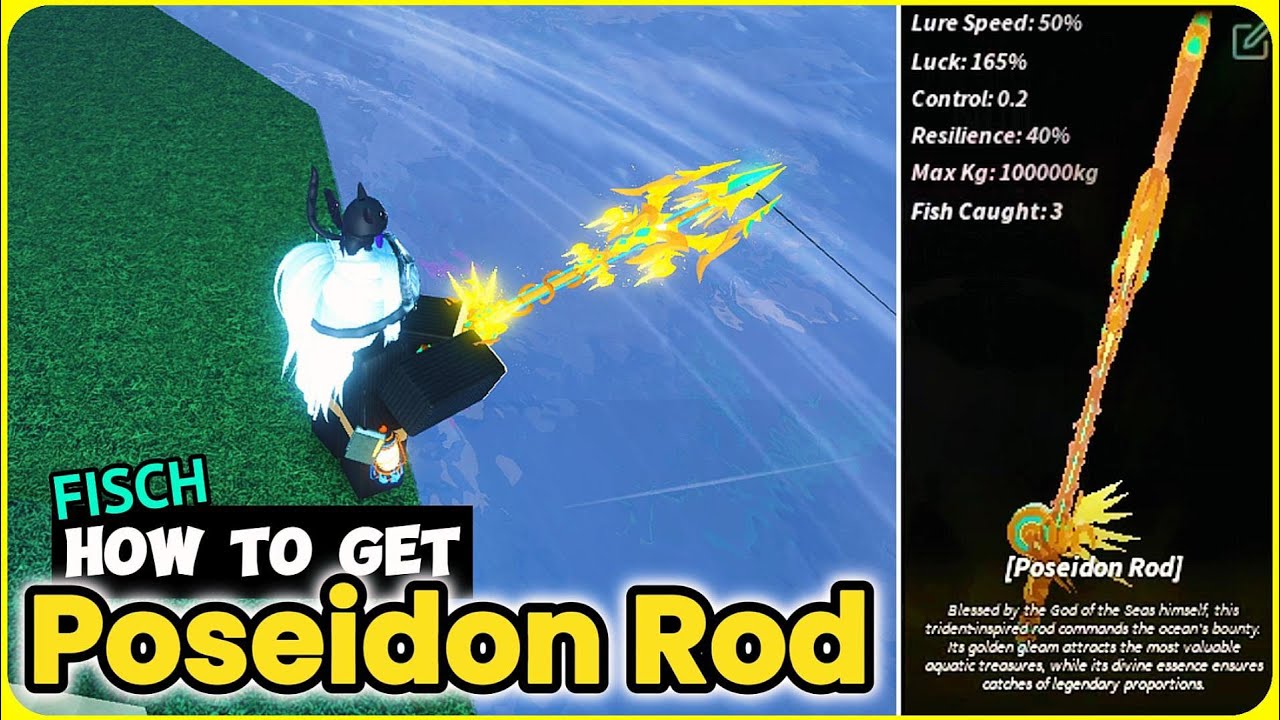 How To Unlock Poseidon's Rod Roblox Fisch - YouTube