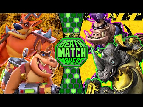 FDS Deathmatchmakers Trailers- Tiny Tiger and Dingodile vs Bebop and Rocksteady (Crash vs TMNT ...