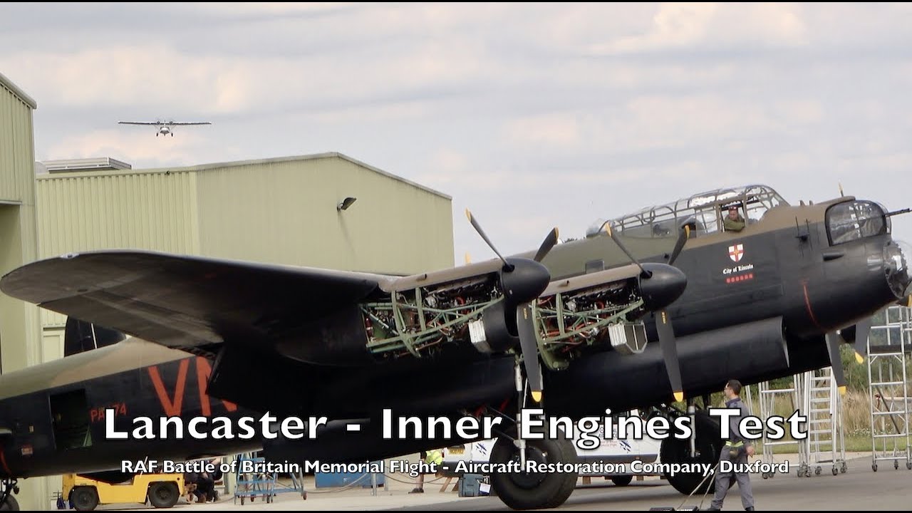 Lancaster - Inner Engines Test - YouTube