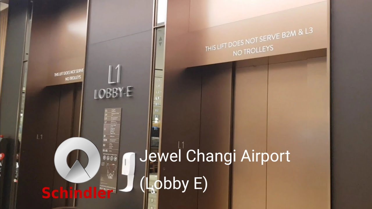 Schindler lifts at Jewel Changi Airport (Lobby E) - YouTube
