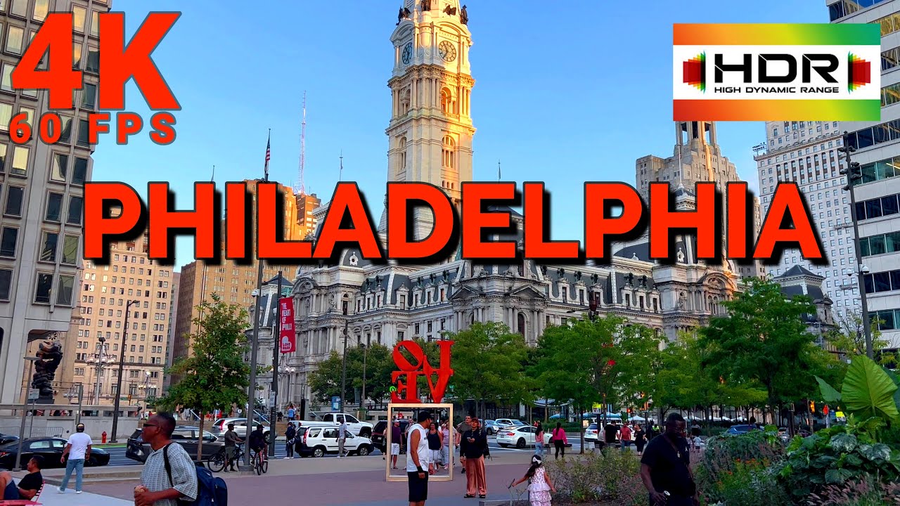 Beautiful Day in Philadelphia USA 4K HDR - YouTube
