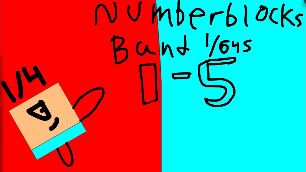 Numberblocks band sixty-Fourths 1-5 - YouTube
