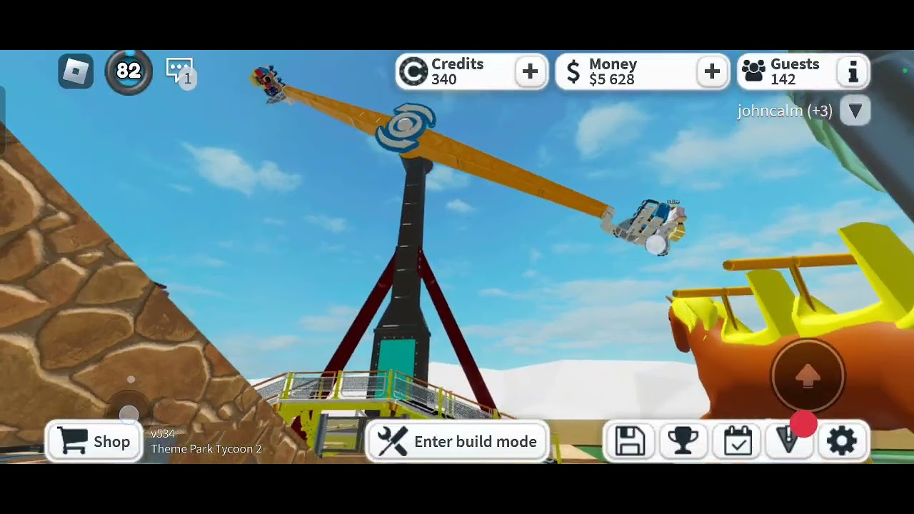 New Ride In Roblox (Theme Park Tycoon 2) G-Force - YouTube