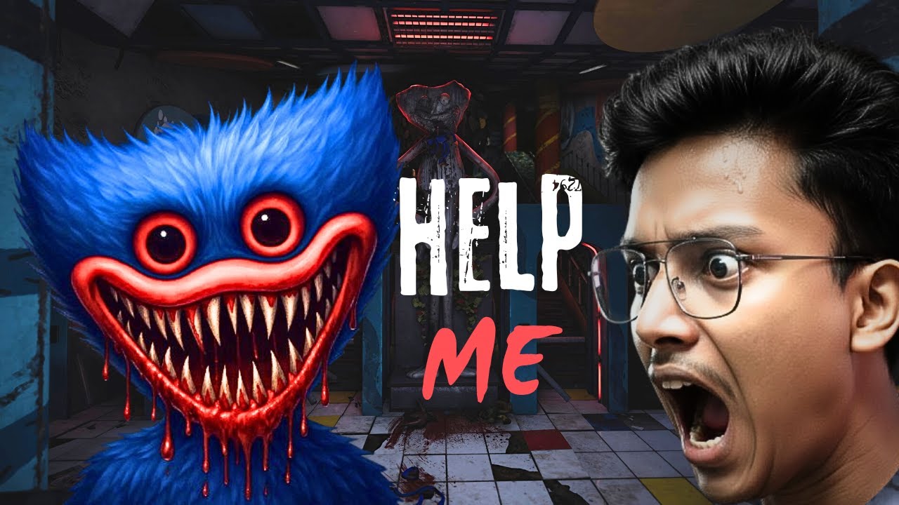HELP ME! 😱 Poppy Playtime Chapter 1 | Huggy Wuggy in Real Factory ...