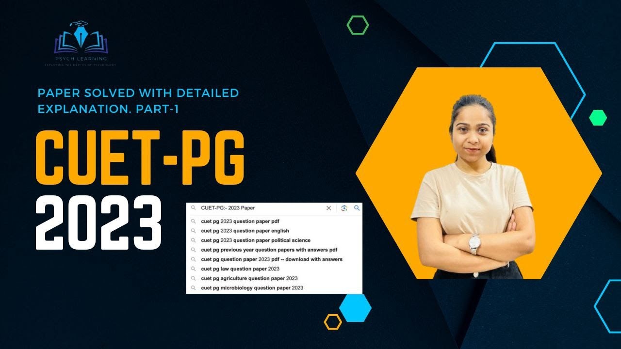 CUET-PG:- 2023 Paper Solved with detailed explanation | PART-1 ...