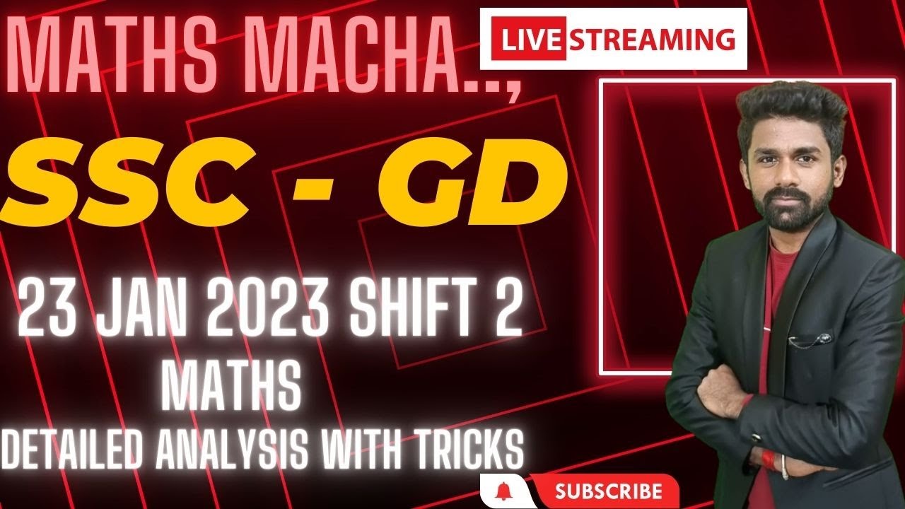 SSC GD | 23 JAN 2023 SHIFT 2 | DETAILED ANALYSIS WITH CONCEPT AND SHORT ...