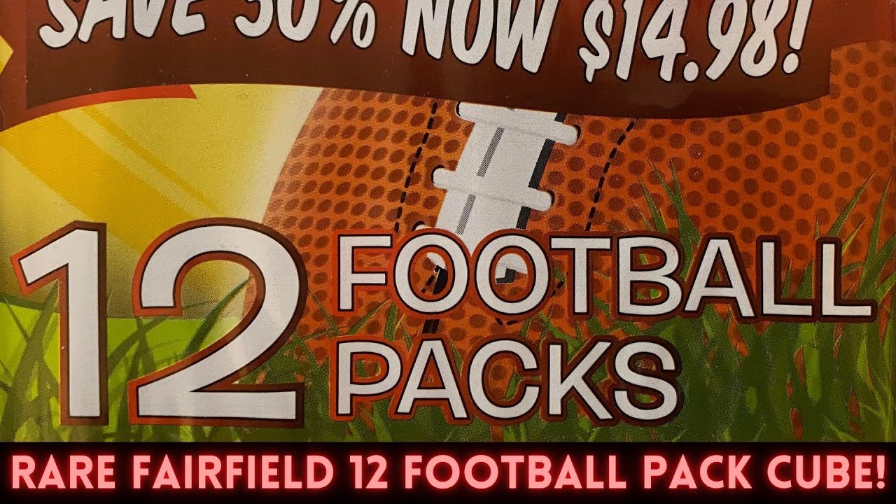 RARE 2010 FAIRFIELD 12 FOOTBALL PACKS CUBE! - YouTube