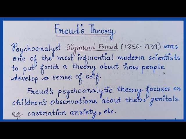 Sigmund Freud Theory Sigmund Freud On The Experimental Nature Of