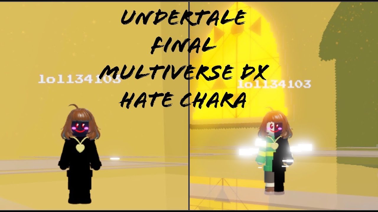 Undertale Final Multiverse DX Hate Chara (How To Get + Showcase) - YouTube