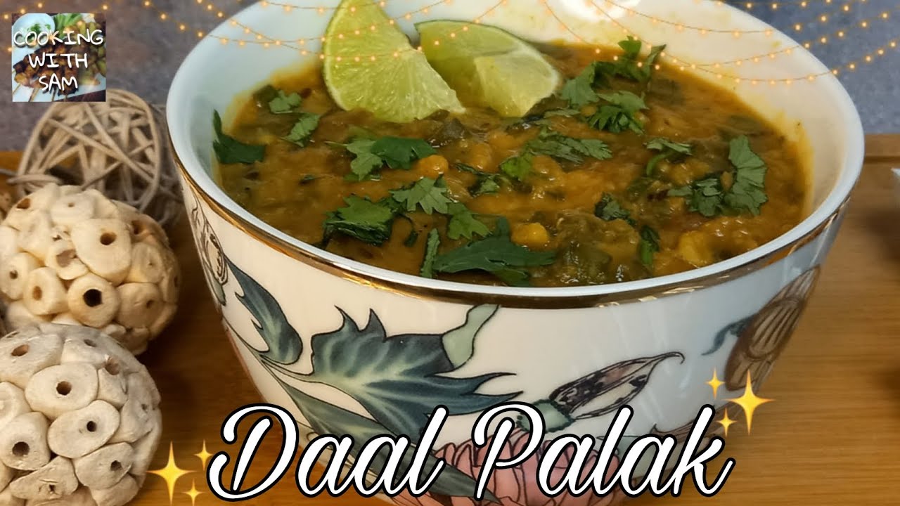 Daal Palak Recipe! Delicious Lentils & Spinach with spices; quick ...