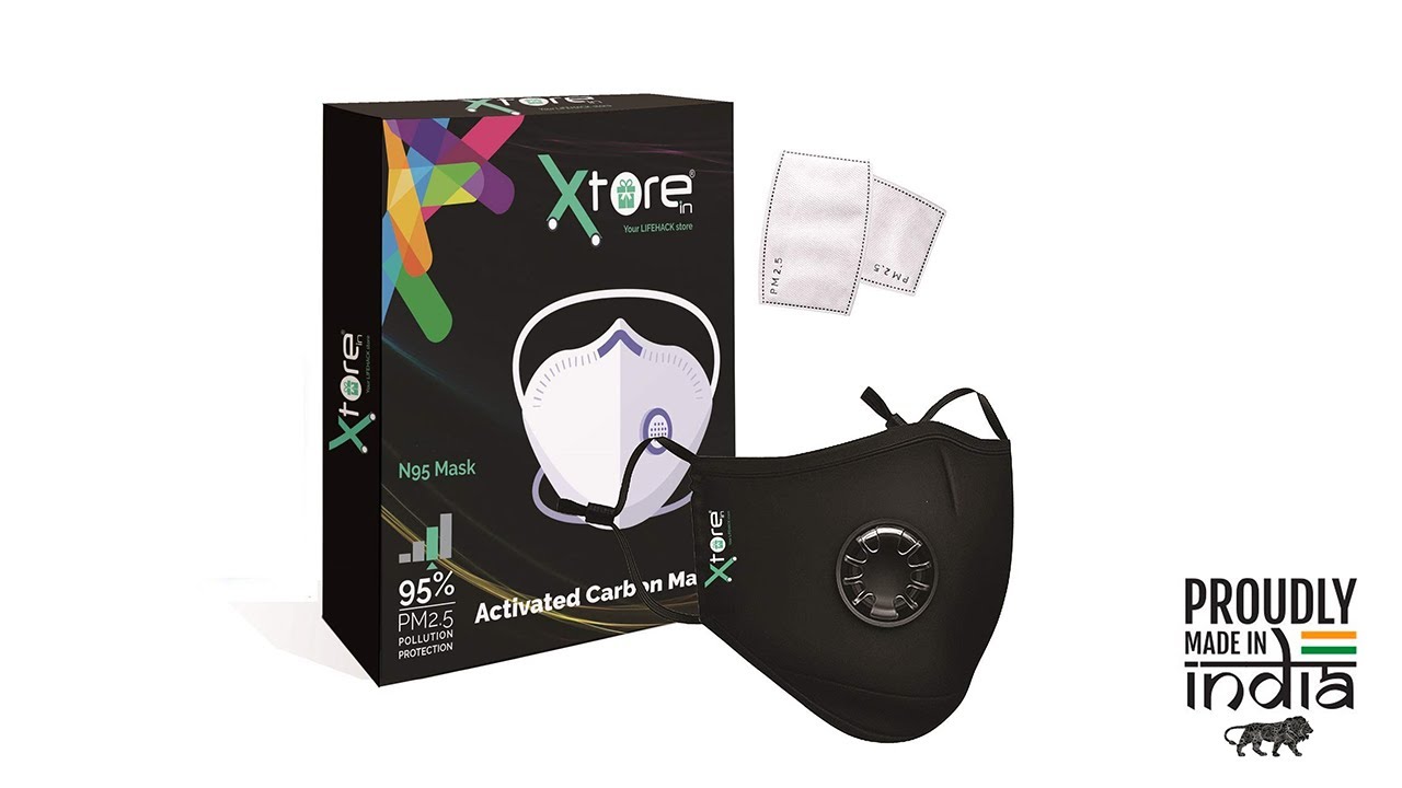 Unboxing Xtore N95 Washable/Re-usable mask with Replaceable Filters ...