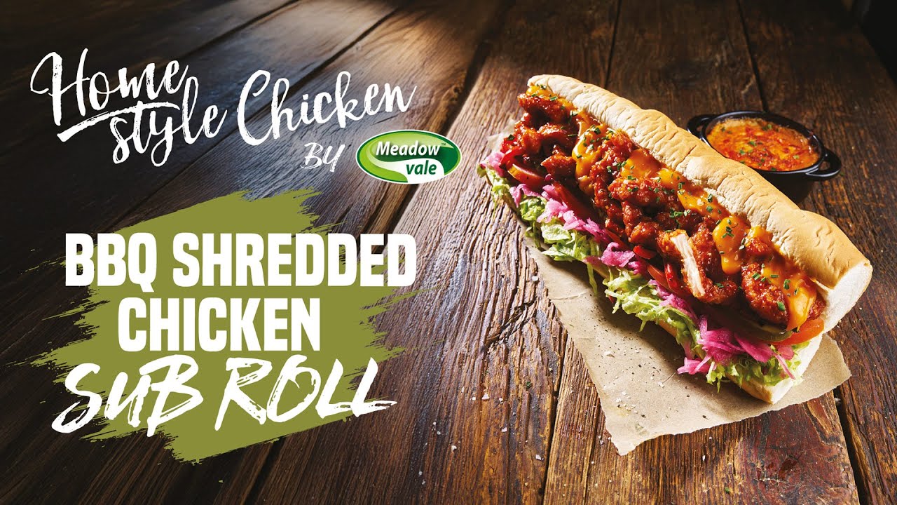 Homestyle BBQ Shredded Chicken Sub Roll - YouTube