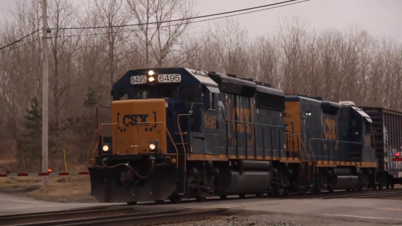 3/18/20-CSX 6495 and 2281 wait on track 1, let general manifest by ...