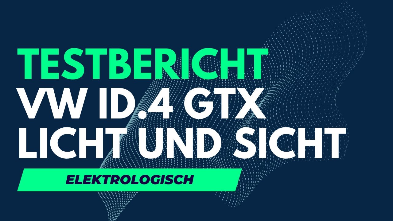 Licht und Sicht im Volkswagen ID4 GTX ob da nur Licht ist oder auch ...