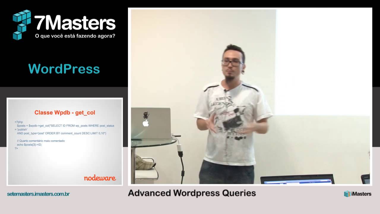 7Masters - Encontro iMasters de Especialistas em WordPress - palestra de Jean Nascimento "Suissa ...